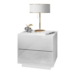 NACHTTISCH LINA LUX mit Hochglanzplatte, LED, Push Open