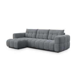 ECKSOFA CLOUDI 4-Sitzer links, dunkelgrau
