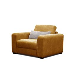 SESSEL OLI in Cordstoff safran