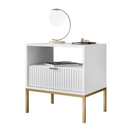 NACHTTISCH CORTADO GOLD S54 WEISS