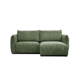 ECKSOFA TAUER 3-Sitzer, olivgr&uuml;n