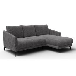 ECKSOFA VILT 3-Sitzer, dunkelgrau