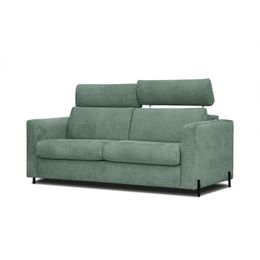 SOFA MEZO 3-Sitzer mit Schlaffunktion, gr&uuml;n