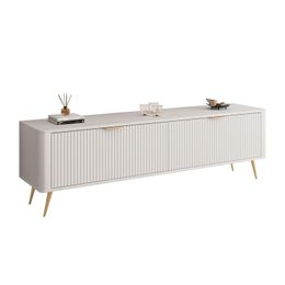 TV-UNIT SCARLETT 2D 163 CM BEIGE + GOLD