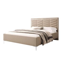 POLSTERBETT AURORA II 140x200 mit Bettkasten Boston Trufa