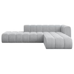 ECKSOFA modulares Sofa Zuvon-L1 - 296x177x70 cm Grau