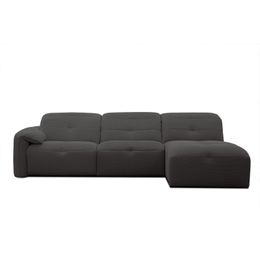 ECKSOFA TRENTO 4-Sitzer, dunkelgrau