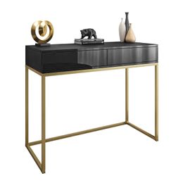 KONSOLE BLANCO GOLD II auf goldenem Gestell