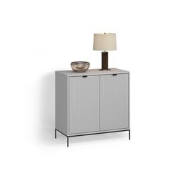 KOMMODE Aterno Grau mit 2 T&uuml;ren