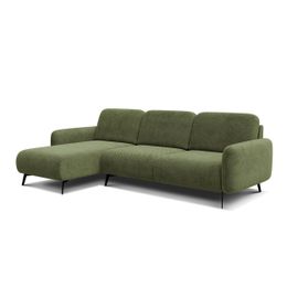 ECKSOFA FEBE 4-Sitzer links, olivgr&uuml;n