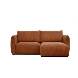 ECKSOFA TAUER 3-Sitzer, orange