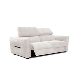 SOFA CALVERA 3-Sitzer mit 1 Relaxfunktion, wei&szlig;