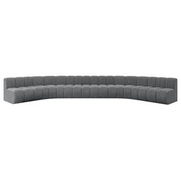 WOHNLANDSCHAFT modulares Sofa Montra-U2 - 581x174x70 cm Dunkelgrau
