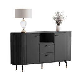 SIDEBOARD ELODIE 150 2T2S Schwarz