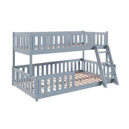 BETT 120/200 L&eacute;ane Grau