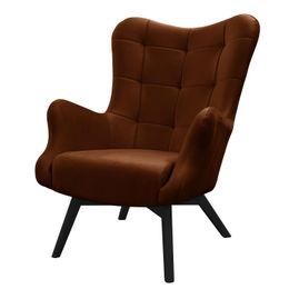 SESSEL SAND mit schwarzen Beinen