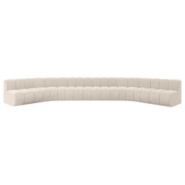WOHNLANDSCHAFT modulares Sofa Montra-U2 - 581x174x70 cm Beige