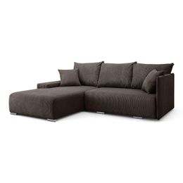 ECKSOFA LAVIO L mit Schlaffunktion und Bettzeugkasten Linke