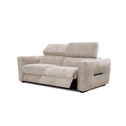 SOFA CALVERA 3-Sitzer mit 1 Relaxfunktion, ecru