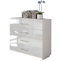 SIDEBOARD LINA mit Griffen Chrom LED