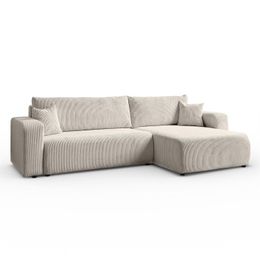 ECKSOFA Gepolstertes PRESTIGE XL mit Schlaffunktion und Bettkasten, Poso 100