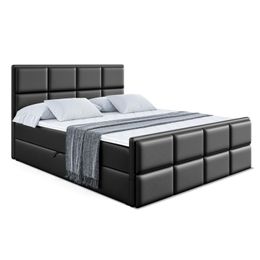 BOXBETT NOVA-Z - 140 x 200 - H4 - Schwarz Hochglanz
