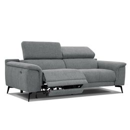 RELAXSOFA FIERO 3-Sitzer mit 1 Relaxfunktion, grau