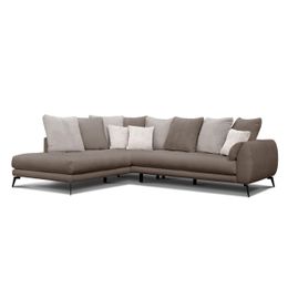 ECKSOFA CALME 5-Sitzer, beige und &eacute;cru