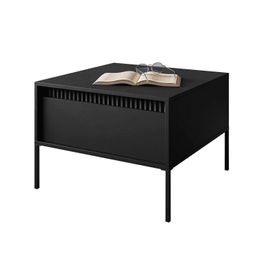 COUCHTISCH YASUMI mit Schublade schwarz matt