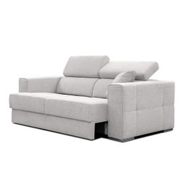 SOFA QUARTZ 3-Sitzer mit Ausziehsitz, creme