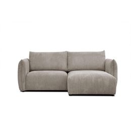 ECKSOFA TAUER 3-Sitzer, taupe