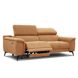 RELAXSOFA FIERO 3-Sitzer mit 1 Relaxfunktion, orange