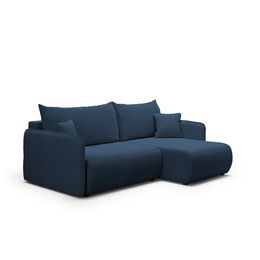 ECKSOFA Claudio 3 Sitzpl&auml;tze Dunkelblau