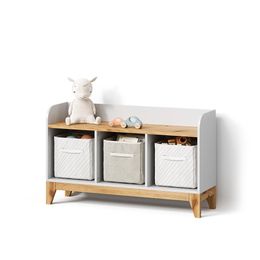 KINDERSITZBANK Mailo Wei&szlig;/Artisan 107.2 x 63.8 cm mit 2 Schubladen