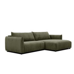 ECKSOFA TAUER 5-Sitzer, olivgr&uuml;n