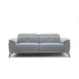 SOFA AVENA 3-Sitzer, silberfarben