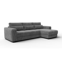 ECKSOFA OLI 4-Sitzer rechts, dunkelgrau