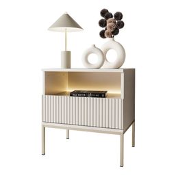 NACHTTISCH ECLIPSE S54 mit LED-Beleuchtung,KASCHMIR