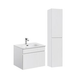 BADM&Ouml;BEL 60cm Zelie 2er-Set Wei&szlig;
