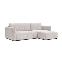 ECKSOFA TAUER 3-Sitzer links, perlwei&szlig;