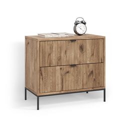 NACHTTISCH Aterno Viking Oak mit 2 Schubladen