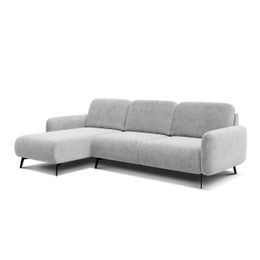 ECKSOFA FEBE 4-Sitzer links, hellgrau