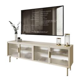 TV-ELEMENT LINEA mit LED-Beleuchtung Kaschmir