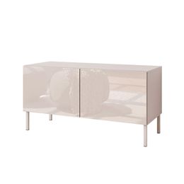 TV-SCHRANK COLGANTE 100 Kaschmir Hochglanz, ohne LED, Gerade kaschmir F&uuml;&szlig;en