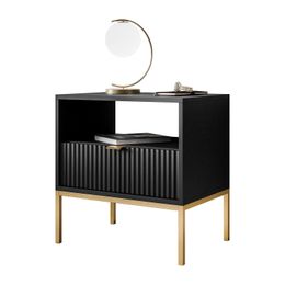 NACHTTISCH CORTADO GOLD S54 SCHWARZ