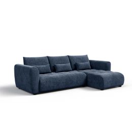 ECKSOFA SORENO 4-Sitzer, dunkelblau