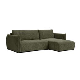 ECKSOFA TAUER 3-Sitzer links, olive