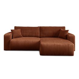 ECKSOFA MOVE mit Schlaffunktion und Bettkasten, Tilia 52