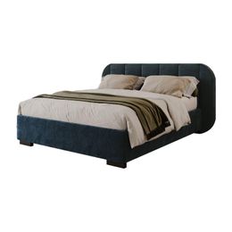 BETT AMARA 140x200 gepolstert mit Stauraum und Lattenrost, Royal Velvet 233