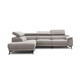 ECKSOFA FIERO 5-Sitzer mit 1 Relaxfunktion, taupe